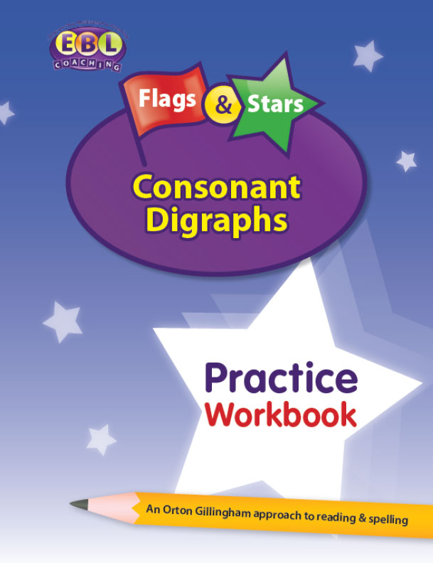 Flags and Stars Consonants Digraphs Practice Workbook NEW! - EBL Coaching