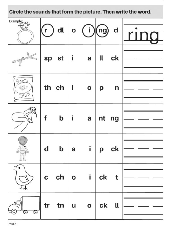 Flags and Stars Consonants Digraphs Practice Workbook NEW! - EBL Coaching