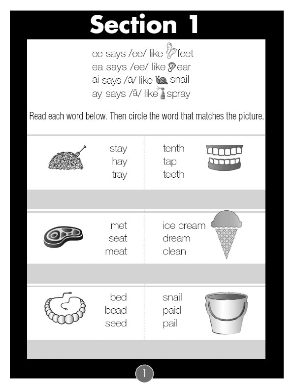 Flags and Stars Vowel Digraphs Practice Workbook NEW! - EBL Coaching